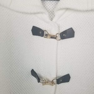 JM Collection | Jackets & Coats | Jm White Textured Sweater Jacket ...